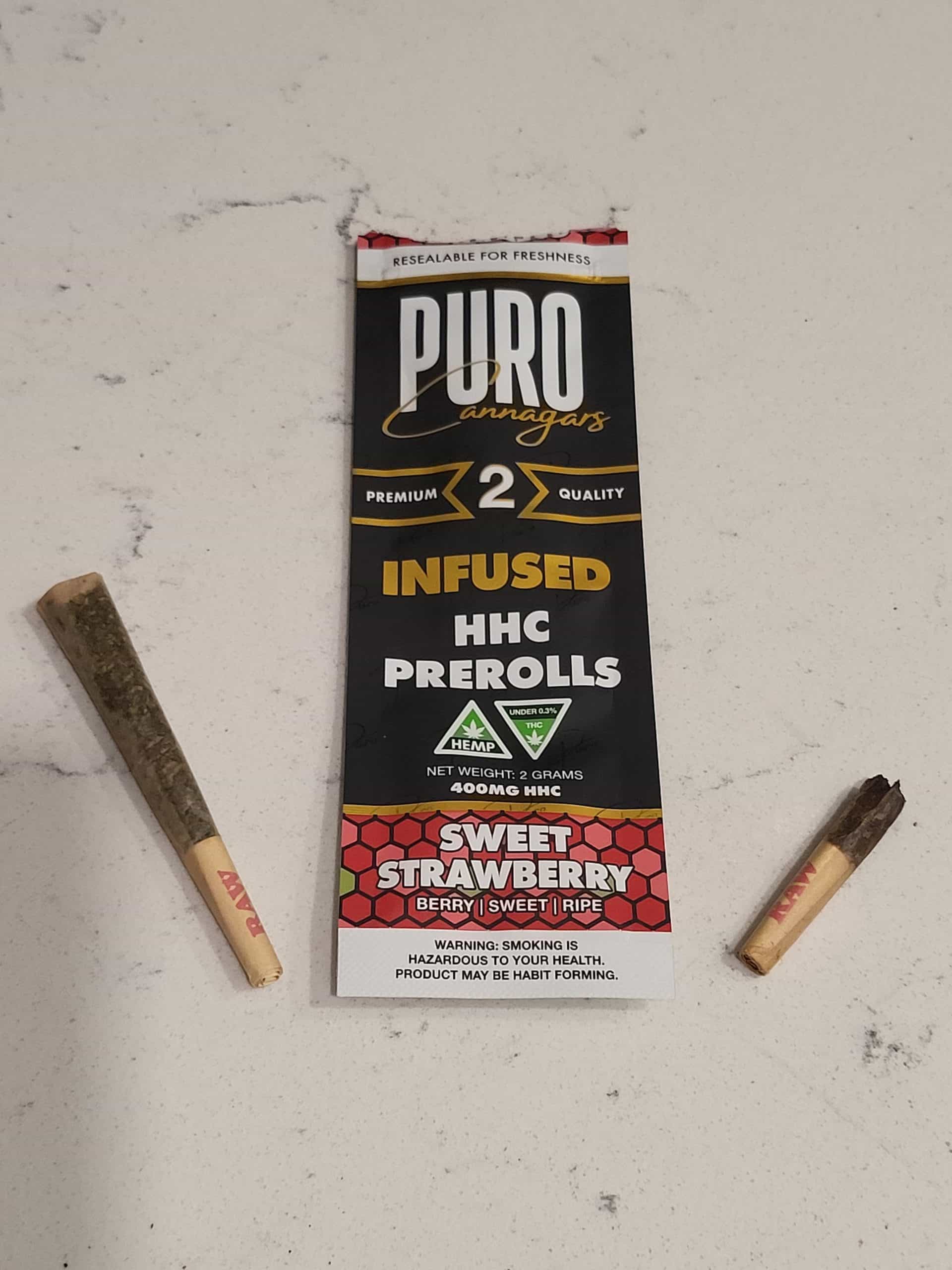 Sweet Strawberry HHC Pre-roll (2-pack) by Puro Cannagars